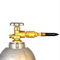 China Balloon Inflator Brass Yellow Helium Gas Regulator with Hand Tight Cylinder Gauge for sale