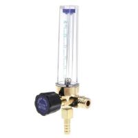China 1/4-Inch Female Flare Inlet Connection Nitrogen Regulator Flow Indicator Brass Yellow HVAC for sale