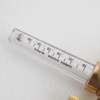 China 1/4-Inch Female Flare Inlet Connection Nitrogen Regulator Flow Indicator Brass Yellow HVAC for sale