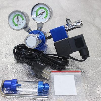 China Solenoid Valve Aquariums Co2 Gas Regulator with Output Pressure 3500PSI and Fish Tank for sale