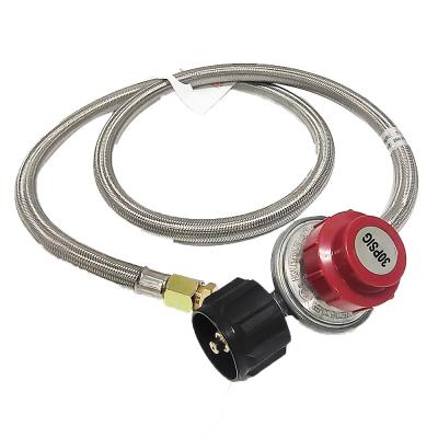 China 12 Feet High Pressure Gas Cooker with 3/8 inch Female Stainless Steel Braided Regulator for sale