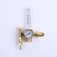 China CGA320 and CGA580 Dual Co2 Flowmeter Welding Gas Regulator with Screw Thread Gas Reducer for sale