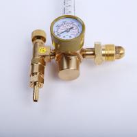 China CGA320 and CGA580 Dual Co2 Flowmeter Welding Gas Regulator with Screw Thread Gas Reducer for sale