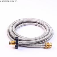 China Fire Pit Propane Hose Adapter Stainless Braided LPG Gas Refill for Camping Stove for sale