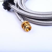 China Fire Pit Propane Hose Adapter Stainless Braided LPG Gas Refill for Camping Stove for sale