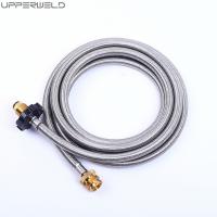 China Fire Pit Propane Hose Adapter Stainless Braided LPG Gas Refill for Camping Stove for sale
