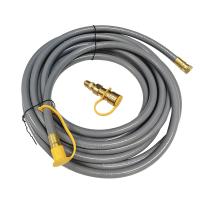China Stainless Steel 12 Feet 1/2-Inch Natural Gas Hose for BBQ Grill Patio Heater for sale