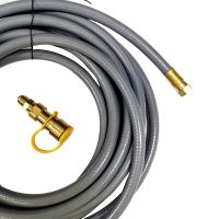 China Stainless Steel 12 Feet 1/2-Inch Natural Gas Hose for BBQ Grill Patio Heater for sale