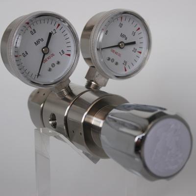China High Pressure Laboratory Stainless Steel Oxygen Regulator with Dual Stage W21.8 G5/8 for sale