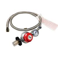 China High Pressure LPG Regulator and Stainless Steel Hose for Stove Connection 5 FT Length for sale