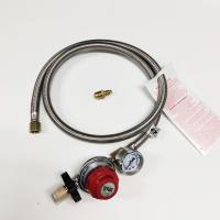 China High Pressure LPG Regulator and Stainless Steel Hose for Stove Connection 5 FT Length for sale
