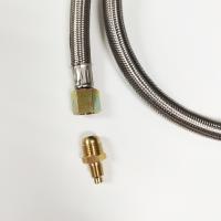 China High Pressure LPG Regulator and Stainless Steel Hose for Stove Connection 5 FT Length for sale