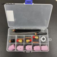 China 18pcs Alumina Nozzle Collet Body Electrode Insulator TIG Welding Torch Consumables Kit for sale