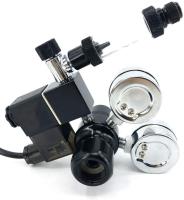 China Fish Tank CO2 Regulator with Check Valve Dual Gauge Display CGA320 Thread Solenoid 110V for sale
