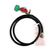 China 5FT LPG Hose and Valve Adjustable 0-5PSI Pressure Propane Regulator for Gas Cylinder for sale