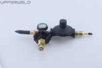 China Convenient CGA-580 Tank Compatible Mylar Balloon Filler Regulator Inflator with Gauge for sale