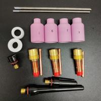 China WP-17/18/26 TIG Welding Torch Consumables Kit for 1.6mm/2.4mm/3.2mm Electrodes 18pcs for sale