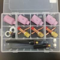 China WP-17/18/26 TIG Welding Torch Consumables Kit for 1.6mm/2.4mm/3.2mm Electrodes 18pcs for sale