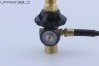 China Outlet Nut Screw Balloon Filler Regulator with Cylinder Content Gauge and Rubber Nozzle for sale