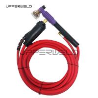 China WT125F TIG Welding Torch with Red Cable Glass Cup and Gas Lens Customized ODM Support for sale