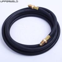 China Welding Torch Rubber Gas Hose with Argon CO2 Flowmeter Regulator Length 12/25/50 Feet for sale