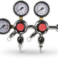 China Customized Outlet Nut Screw Beer Keg CO2 Regulator with Safety Pressure Relief Valve for sale