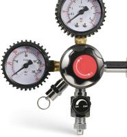 China 110V/220V Dual Stage Beer CO2 Keg Regulator with Safety Pressure Valve and Performance for sale