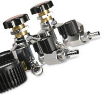 China Home Brewing Beer Co2 Upper Dual Gauge Regulator with Pressure Relief Safety Valve for sale
