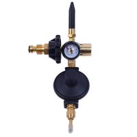 China Copper Helium Balloon Inflator Filler Valve Regulator with Gauge and Auto Shut Off for sale