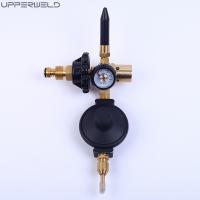 China Copper Helium Balloon Inflator Filler Valve Regulator with Gauge and Auto Shut Off for sale