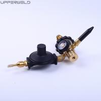 China Copper Helium Balloon Inflator Filler Valve Regulator with Gauge and Auto Shut Off for sale