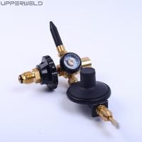 China Copper Helium Balloon Inflator Filler Valve Regulator with Gauge and Auto Shut Off for sale