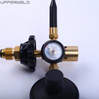 China Copper Helium Balloon Inflator Filler Valve Regulator with Gauge and Auto Shut Off for sale