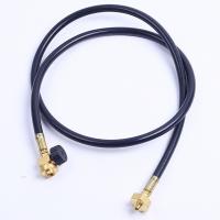 China 15 ft Hose Black Upper LPG Propane Brass Adapter Hose Kit for Motorhomes Tank RV Camping for sale