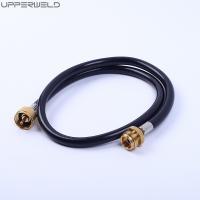 China 15 ft Hose Black Upper LPG Propane Brass Adapter Hose Kit for Motorhomes Tank RV Camping for sale