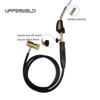 China Brazing MAPP Torch Propane Turbo Heating Torch for Refrigeration HVAC Black Finish for sale