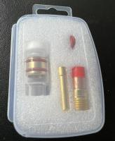 China TIG Accessories Clear Nozzle Kit 53GQ Gas Lens Adapter Wedge Collet for Clear Welding for sale