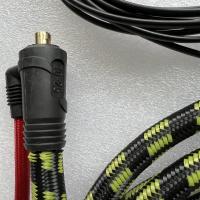 China TIG Torch Set Air Cooled Welding Gun with 4m Cable 9mm Hole Diameter Black Green 1.2KG for sale