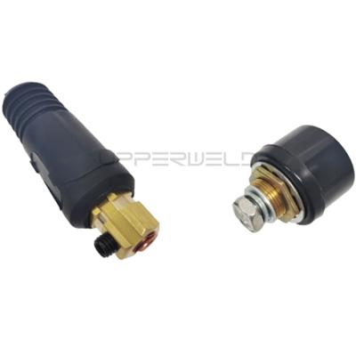 China OEM Europe Welding Cable Joint Quick Connector Plug Cable Socket for Male and Female for sale