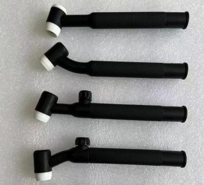 China WP-17FV TIG Torch Body TIG Welding Torch with Flexible Head and Gas Valve in Black for sale