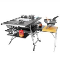 China Aluminum Stainless Steel Folding Camping Table for Portable Kitchen in Car or House for sale