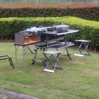 China Outdoor Camping Kitchen Folding Aluminum Table for RVing BBQ Party Picnics Heavy-Duty for sale