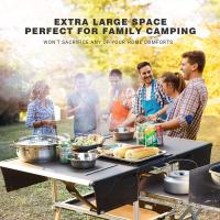 China Outdoor Camping Kitchen Folding Aluminum Table for RVing BBQ Party Picnics Heavy-Duty for sale