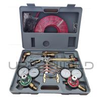 China Welding Cutting Kit Oxygen Acetylene Gas Regulator with Twin Hose and Cutting Nozzle for sale
