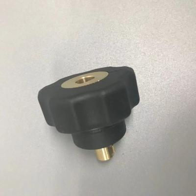 China Customized Black EU Plug Lengthen Connect M16*1.5 Male To 9MM Male Connect TIG Adapter for sale