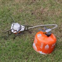 China Mini Camping Stove Stainless Steel Foldable Propane Butane Stove with Carrying Case for sale
