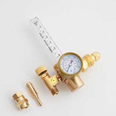 China Gas Reducer CGA320 CGA580 Inlet Connection TIG Welder MIG Welding Gauge CO2 Flowmeter Argon Regulator for sale