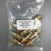 China Customized Black EU Plug Lengthen Connect M16*1.5 Male To 9MM Male Connect TIG Adapter for sale