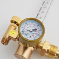 China Single Stage CO2 Argon Gas Regulator TIG MIG Flowmeter 0-4000 psi Pressure Gauge for sale