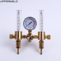 China Customized OBM Support Dual Stage Argon CO2 Flowmeter Gas Pressure Regulator for Tig Mig Welder for sale